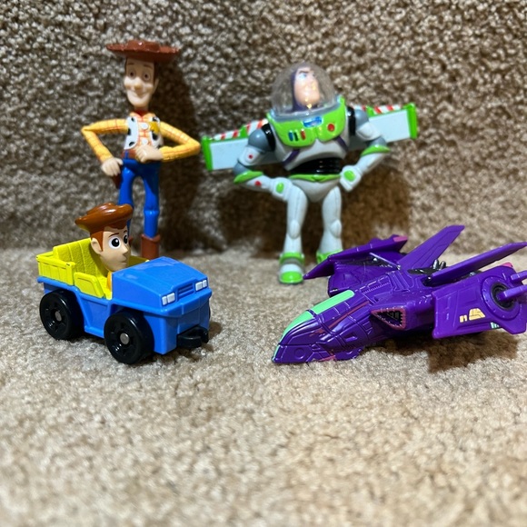 Disney | Toys | Toy Story Disney Woody Buzz 3 Tall Figure Car Racer ...